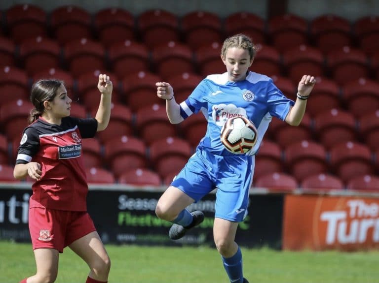 Under 13 Girls reach the final - Girls Football Showcase